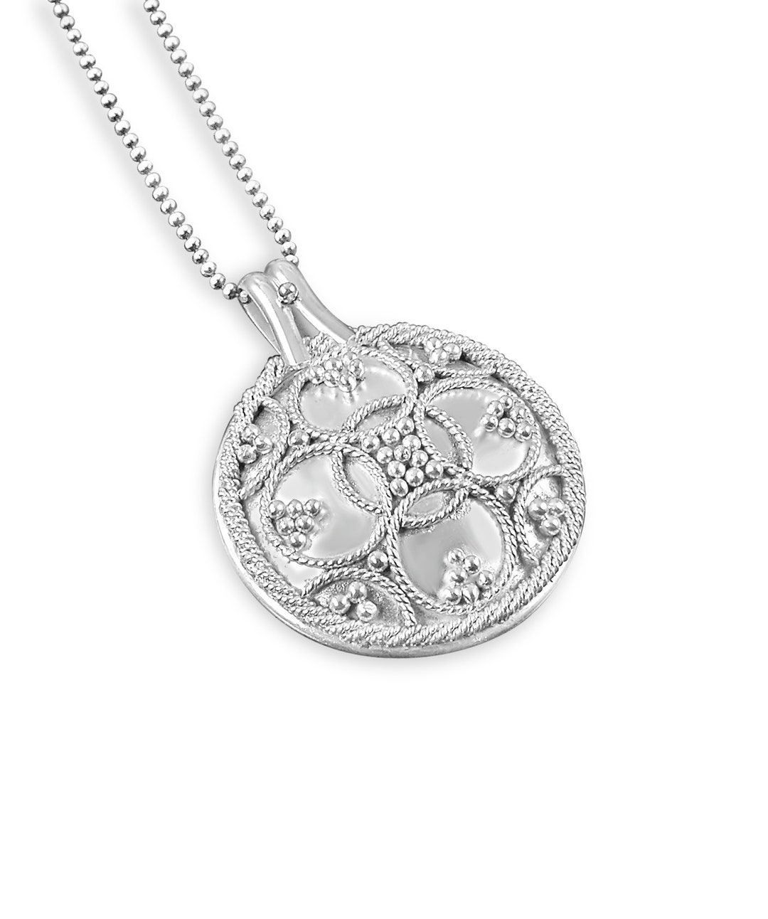 Silver Filigree Mandala Pendant, Traditional Norwegian Filigree Design ...