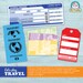 Travel Set Printable for Children's Pretend Play TRAVEL TEMPLATES - Etsy