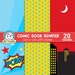 COMIC BOOK Superhero Digital Paper Pack Printable, Pattern Designs for ...