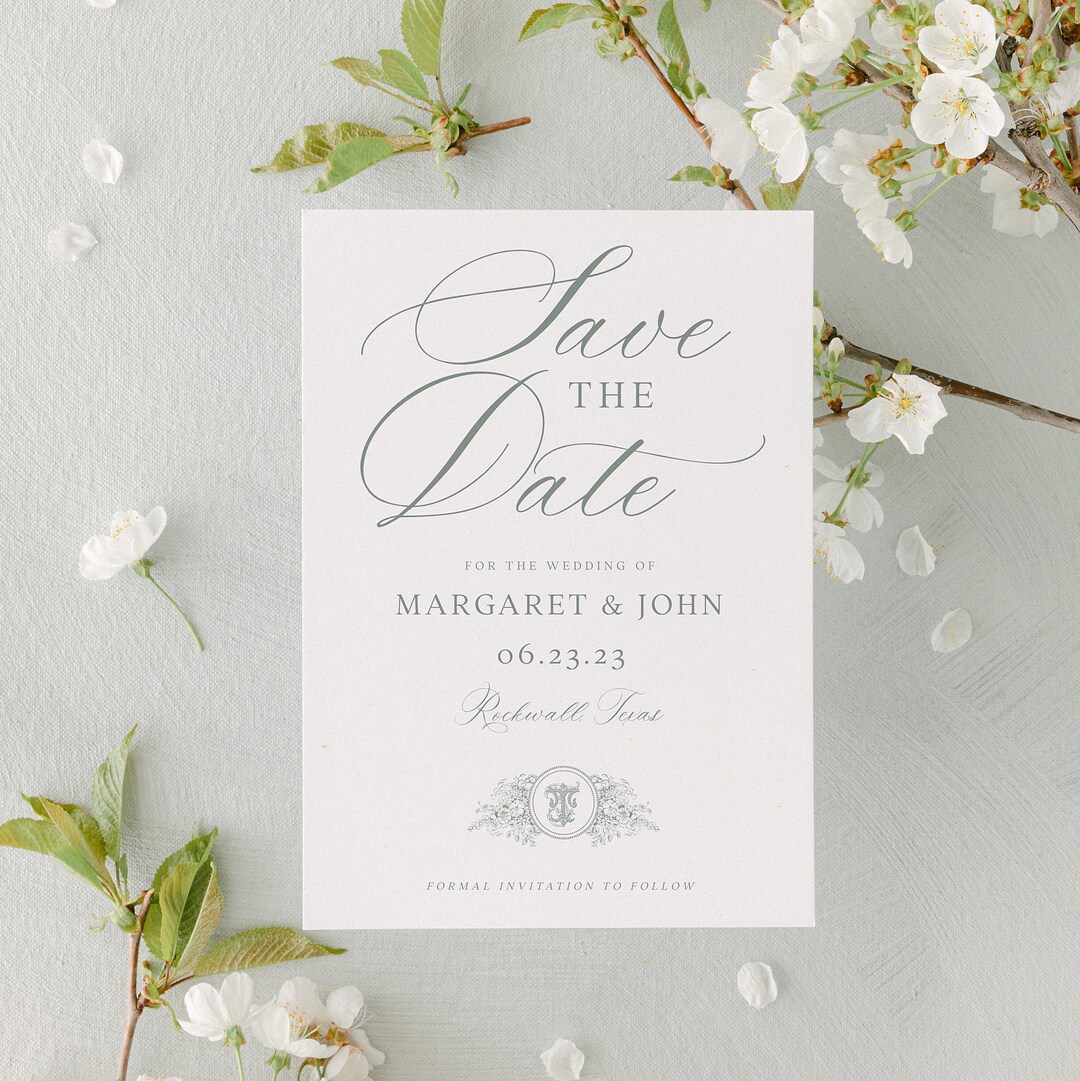 Elegant Botanical Monogram Crest Template, Traditional Calligraphy ...