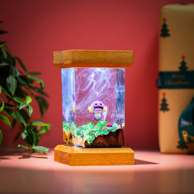 MUD,KIP Night Lamp, Custom Pok,emon Epoxy Lamp Anime Night Lamp Custom ...