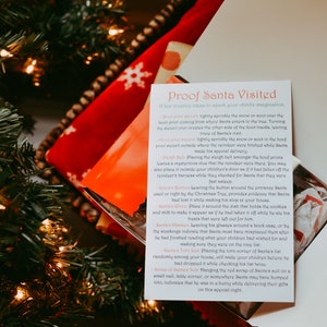 Proof of Santa Kit, Santa Claus Kit, Santa Evidence Kit, Proof Santa ...