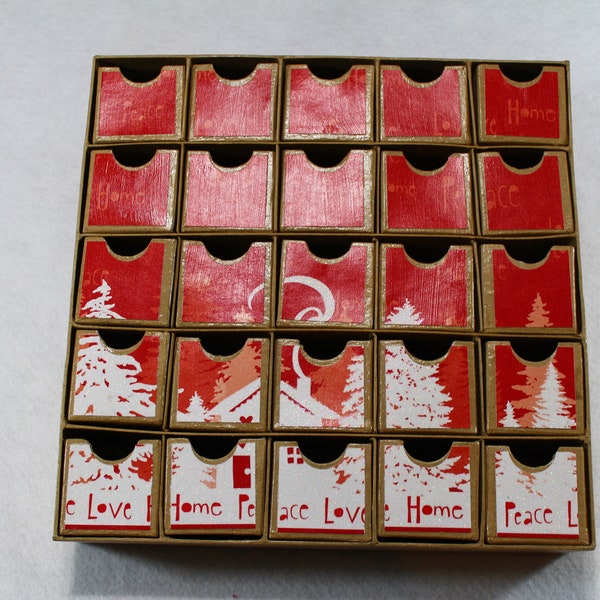 Fillable Advent Calendar - Etsy