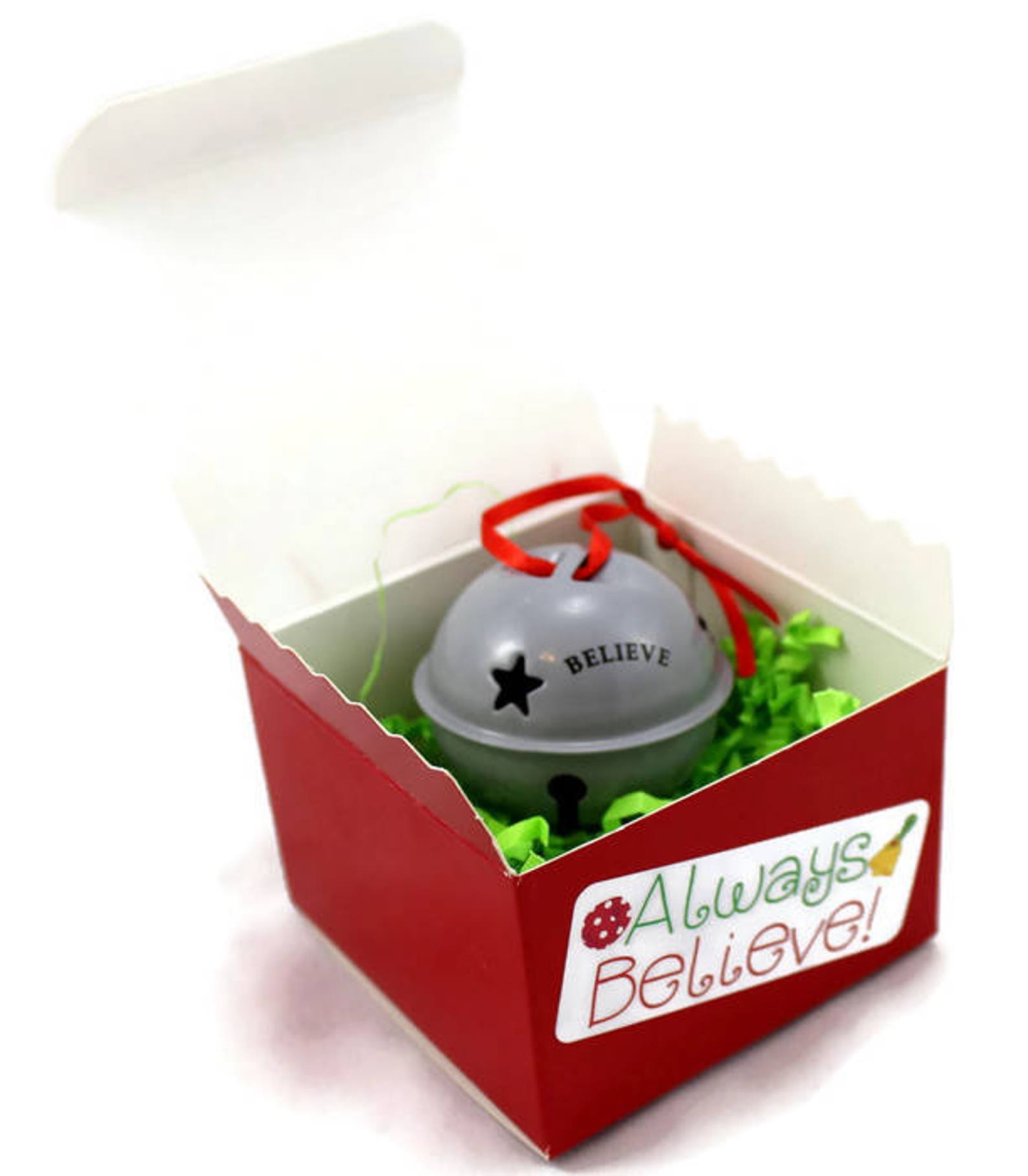 Sleigh Bell Ornament I Believe Santa Bell Santa Sleigh - Etsy