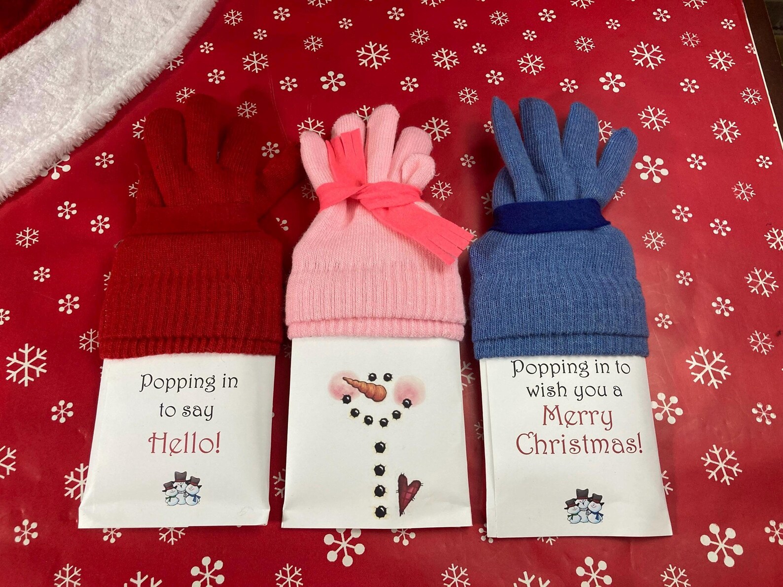Snowman Popcorn Glove Set, Unique Christmas Gift, Set of Two - Etsy