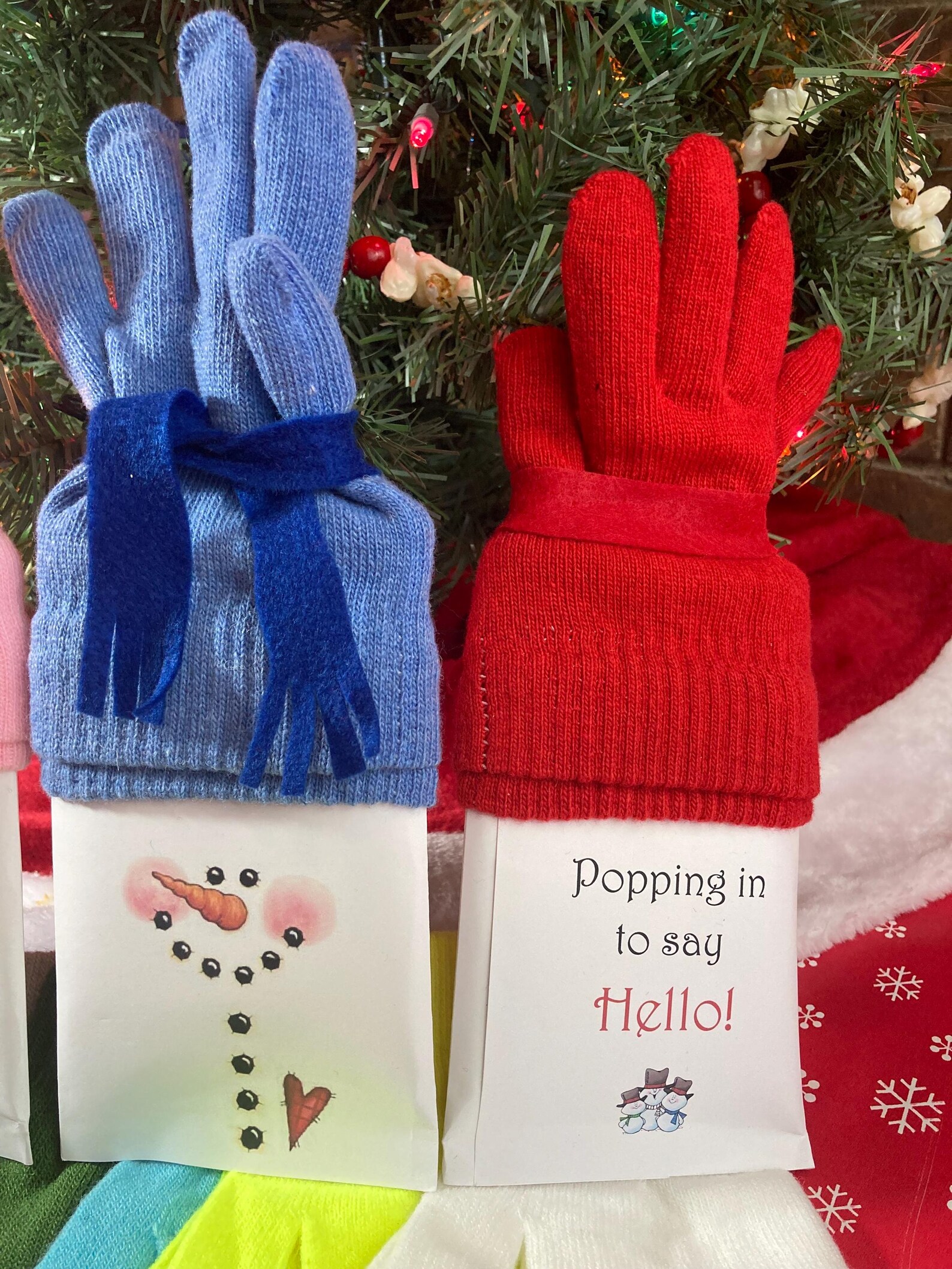 Snowman Popcorn Glove Set, Unique Christmas Gift, Set of Two - Etsy