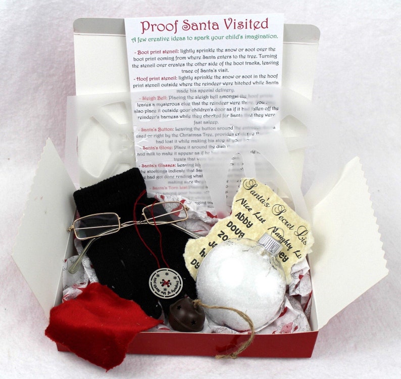 Proof of Santa Kit Santa Claus Kit Santa Evidence Kit Proof | Etsy