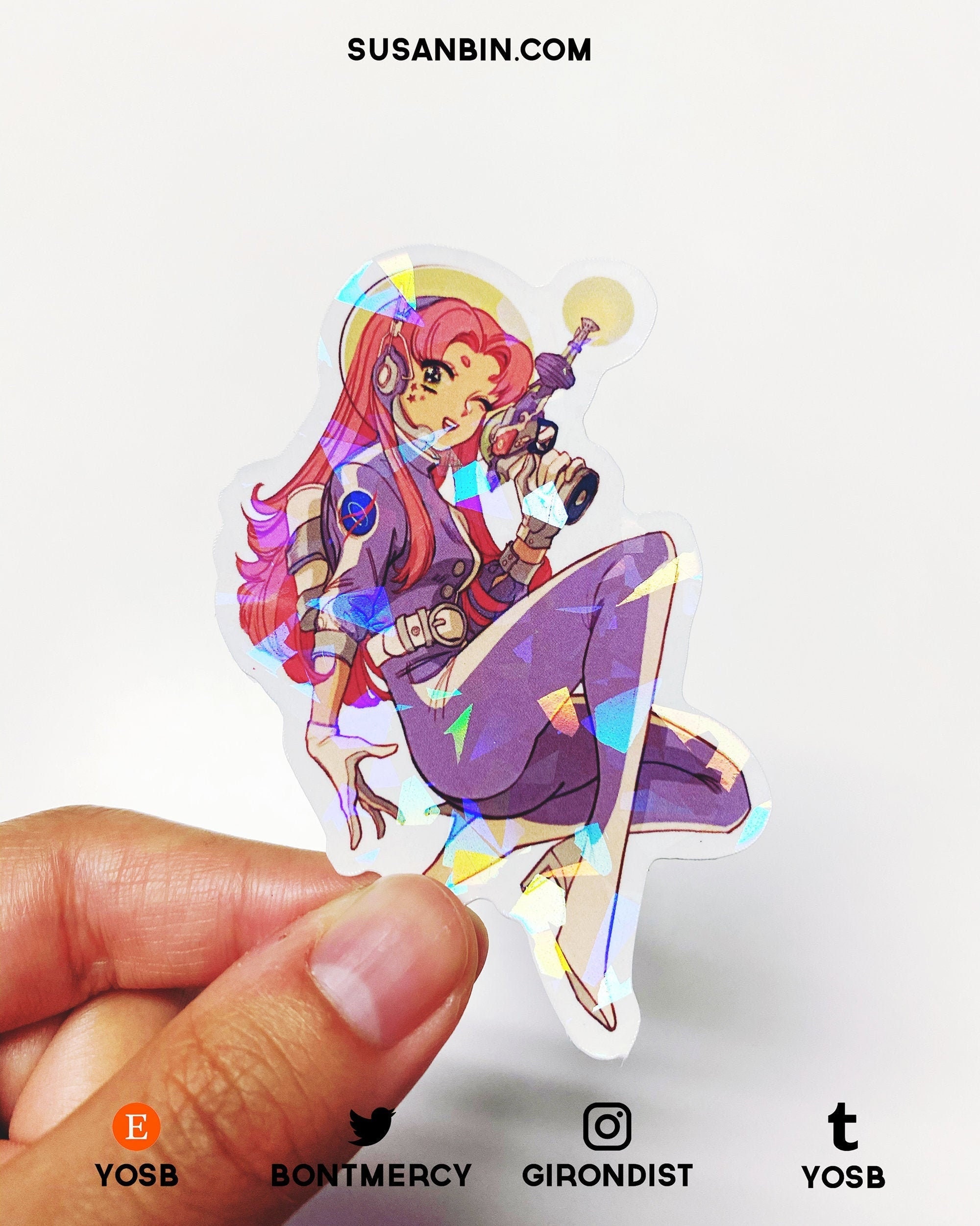 Teen Titans Holographic Cosmic Diamond Starfire Retro Vintage - Etsy Canada