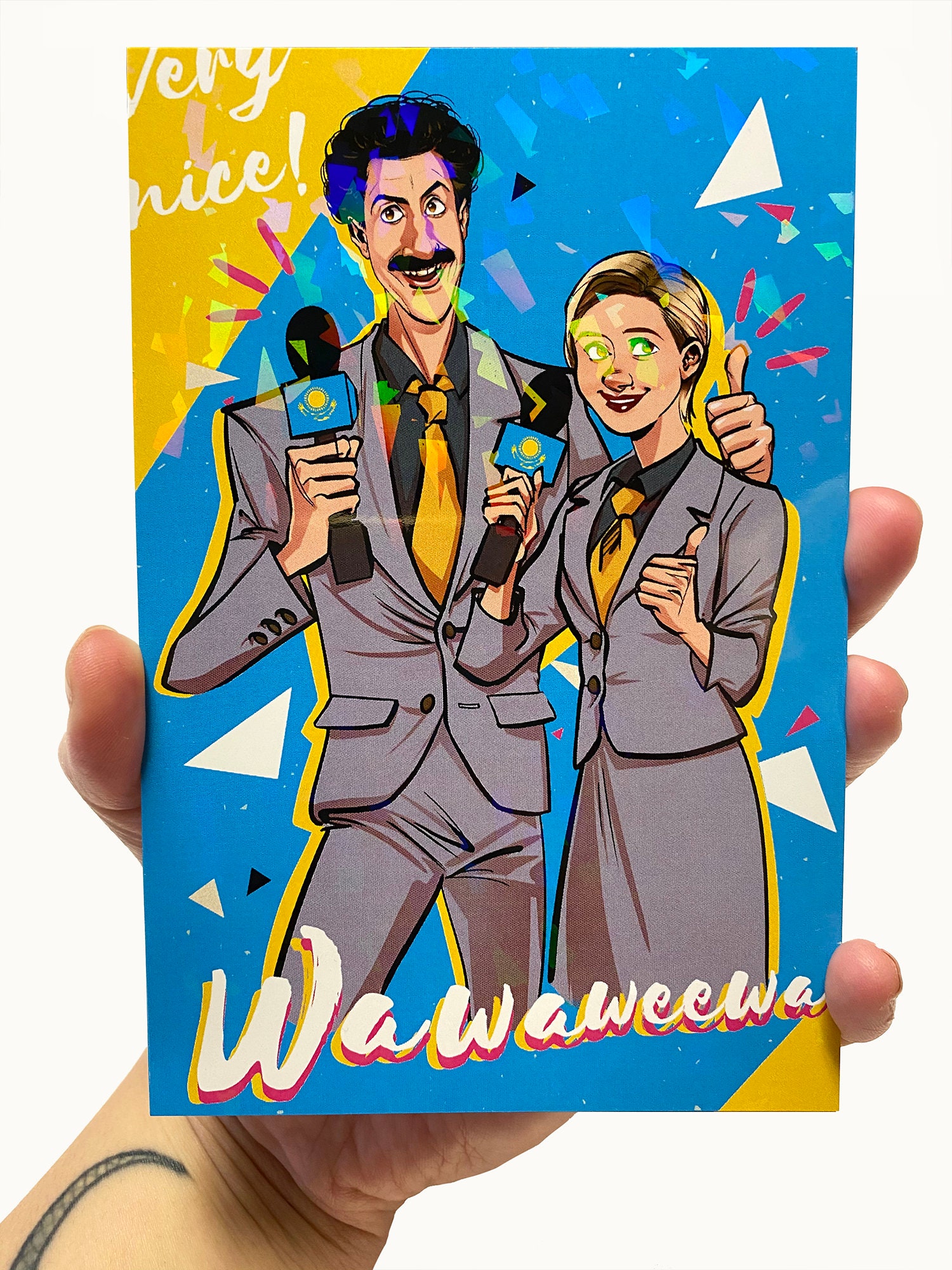 Borat & Tutar Sagdiyev Subsequent Moviefilm Holographic Cartoon ...