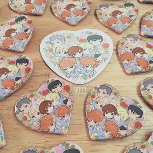 OHSHC Ouran High School Host Club Holographic Glitter Sparkle Heart ...