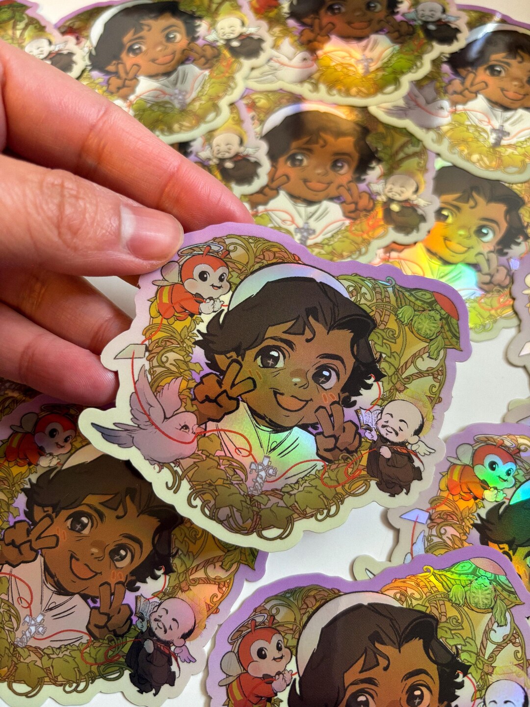 CONCLAVE Pope Innocent XIV Vincent Benitez Holographic Chibi Sticker - Etsy