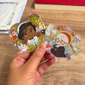 CONCLAVE Pope Innocent XIV Vincent Benitez Holographic Chibi Sticker - Etsy
