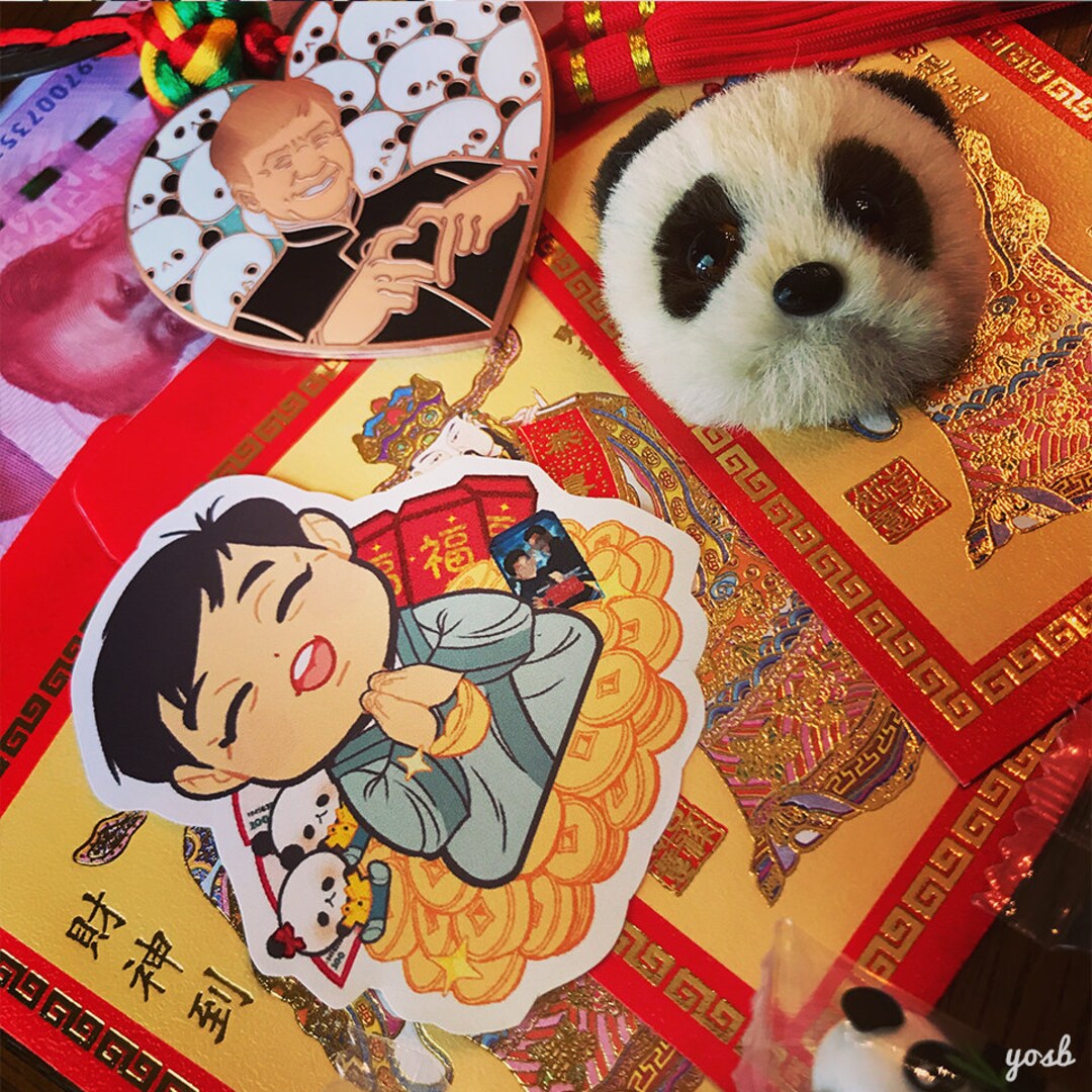 Jackie Chan Panda Ambassador Chinese New Year Red Packet Fortune Buddha ...