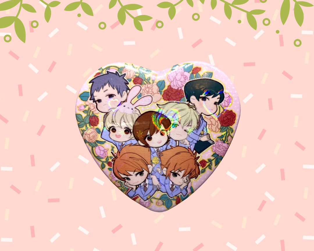 OHSHC Ouran High School Host Club Chibi Heart Holographic Sparkle Heart ...