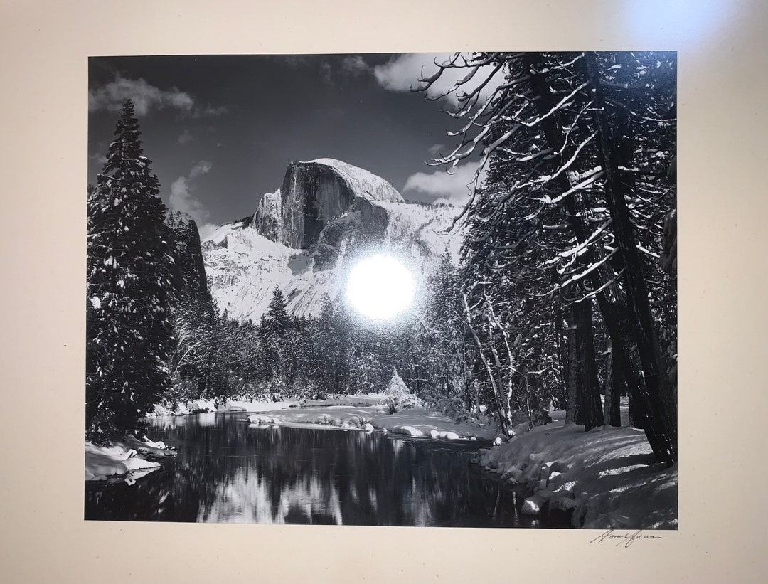 Ansel Adams Signed Special Edition Print of Half Dome, Merced River in ...