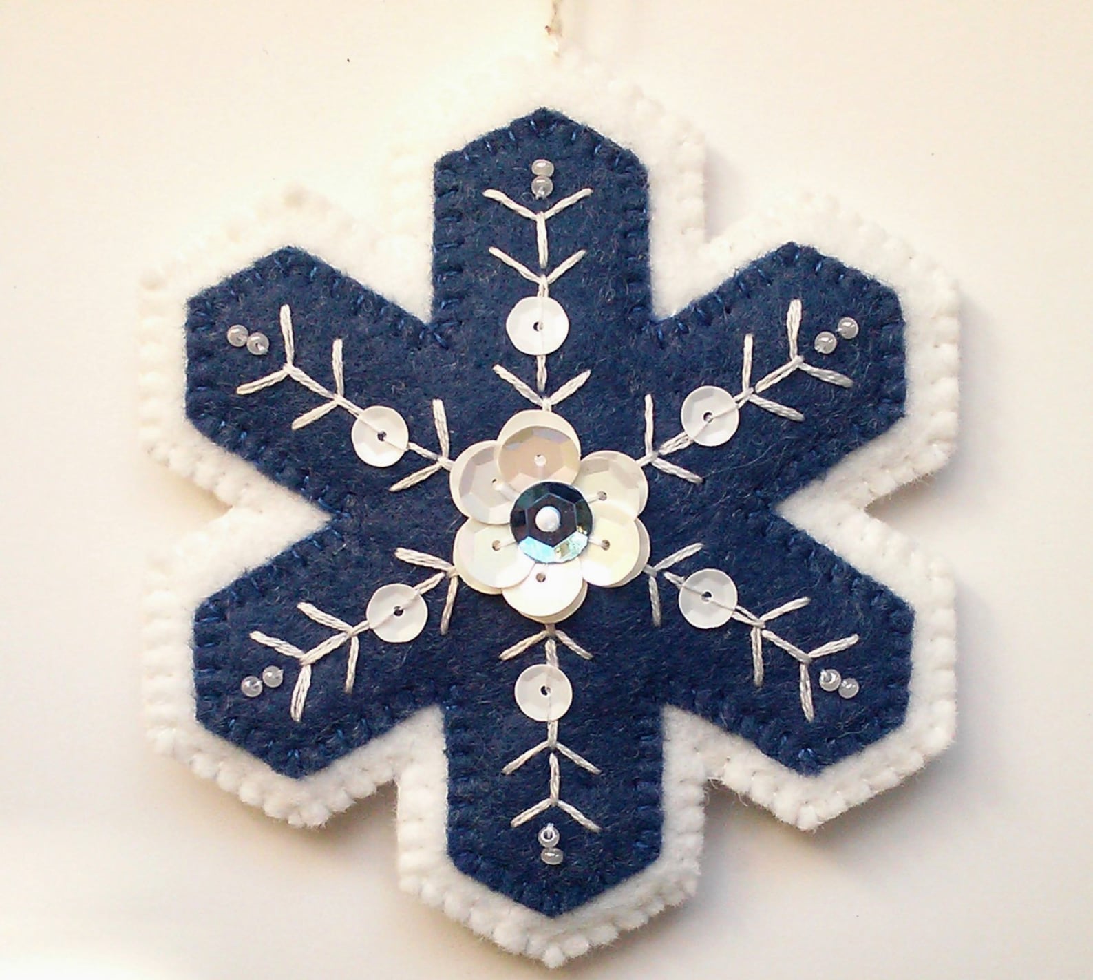 Felt Snowflake Ornament PDF Pattern Christmas Ornament - Etsy