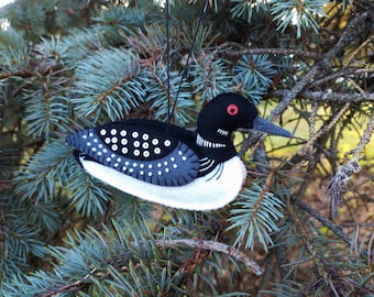 Sewing Pattern Download to Make a Wool Felt Common Loon Ornament - Etsy