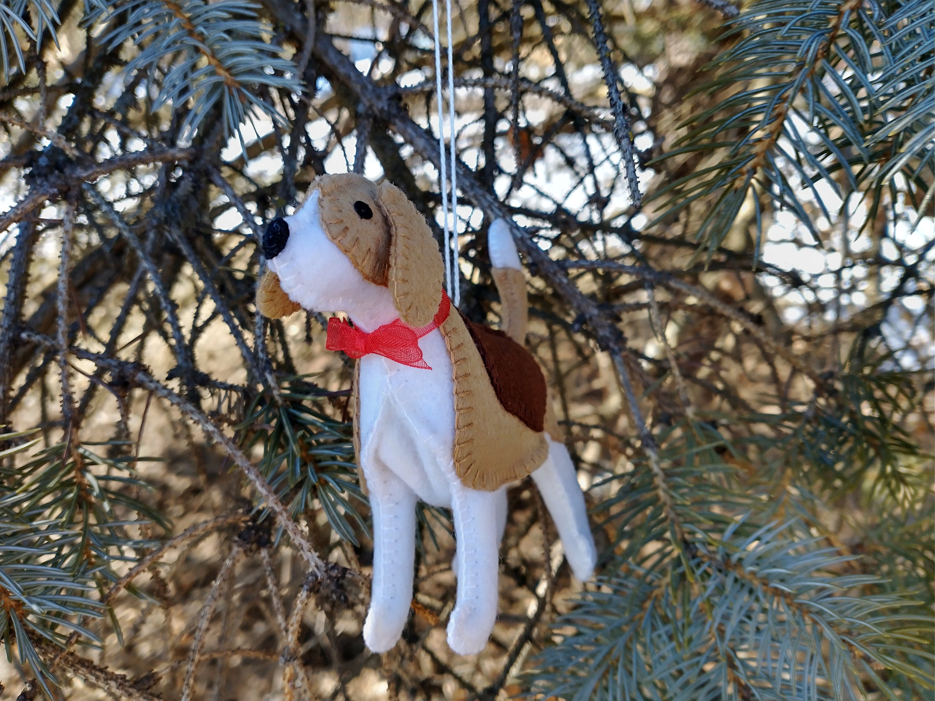 Sewing Pattern Download for Three Dimensional Felt Beagle Ornament - Etsy