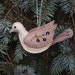 Handmade Wool Felt Dove Ornament: Embroidered Bird Decoration - Etsy