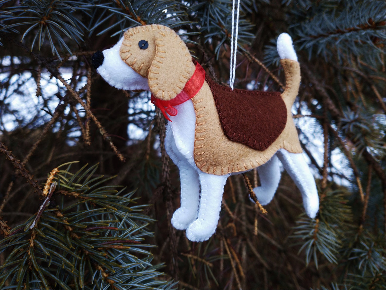 Sewing Pattern Download for Three Dimensional Felt Beagle Ornament - Etsy