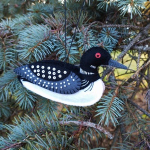 Common Loon Merino Wool Felt Ornament - Etsy