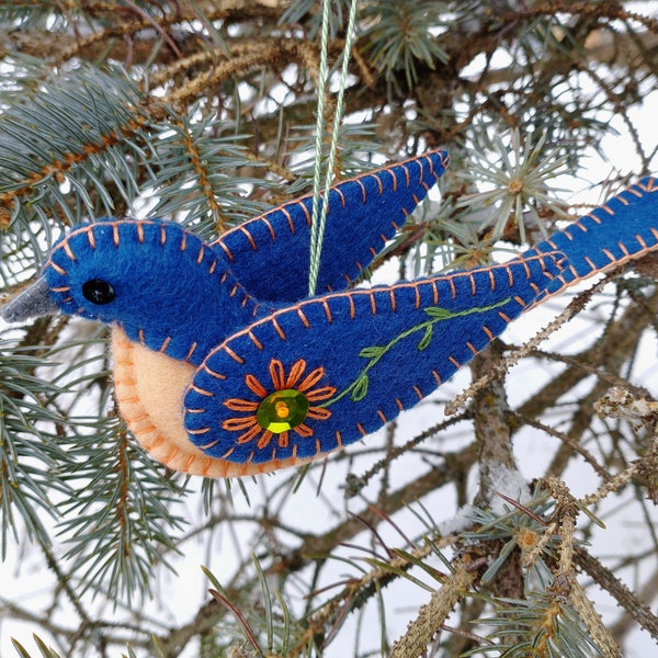 Bluebird Ornaments - Etsy
