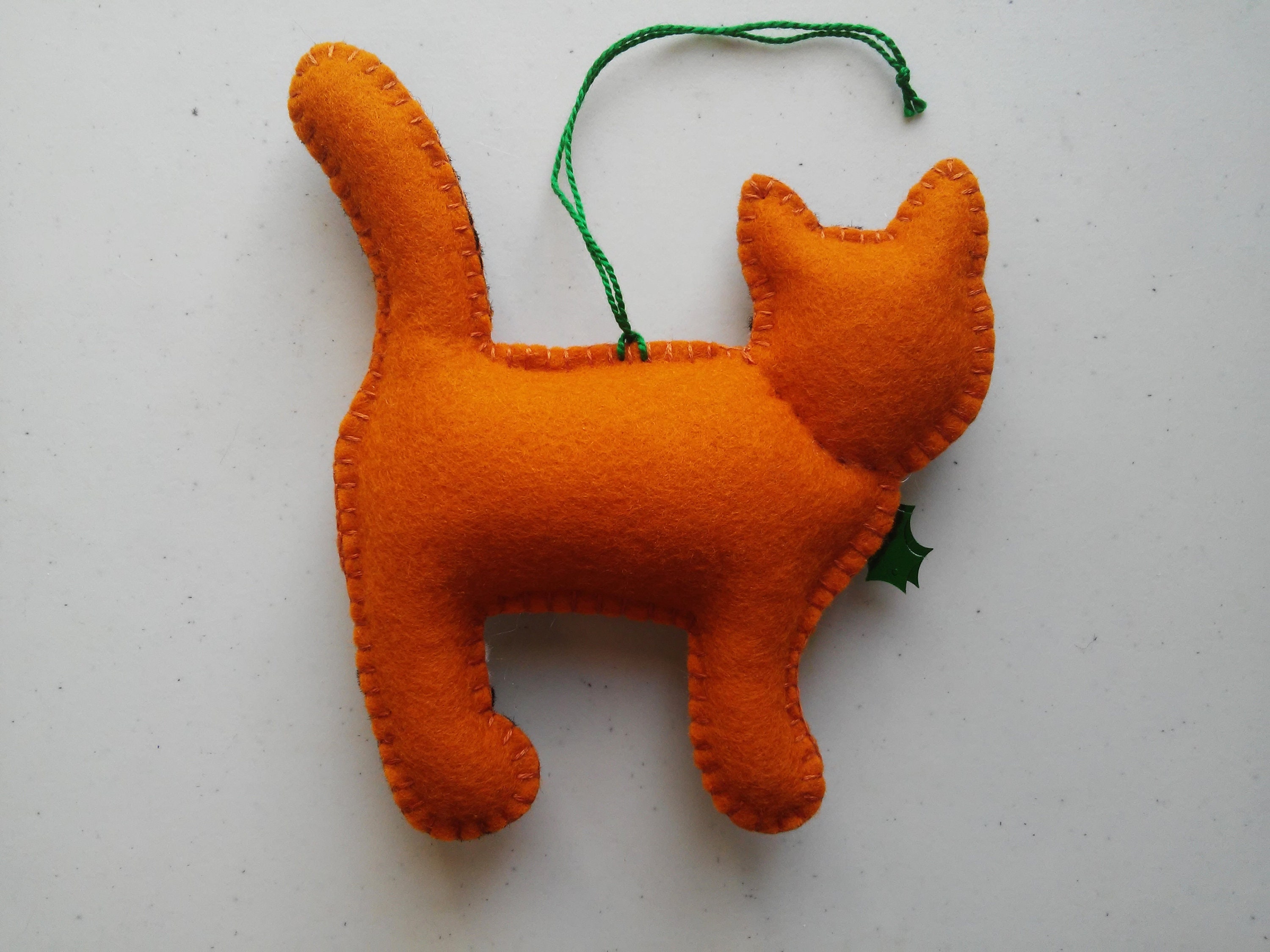 Merino Wool Felt Calico Cat Ornament Hand Appliqued and | Etsy