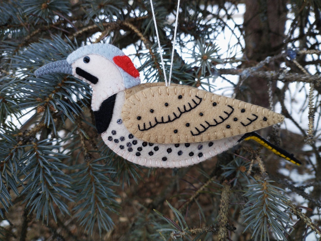 Yellow Shafted Northern Flicker or Eastern Northern Flicker Ornament ...