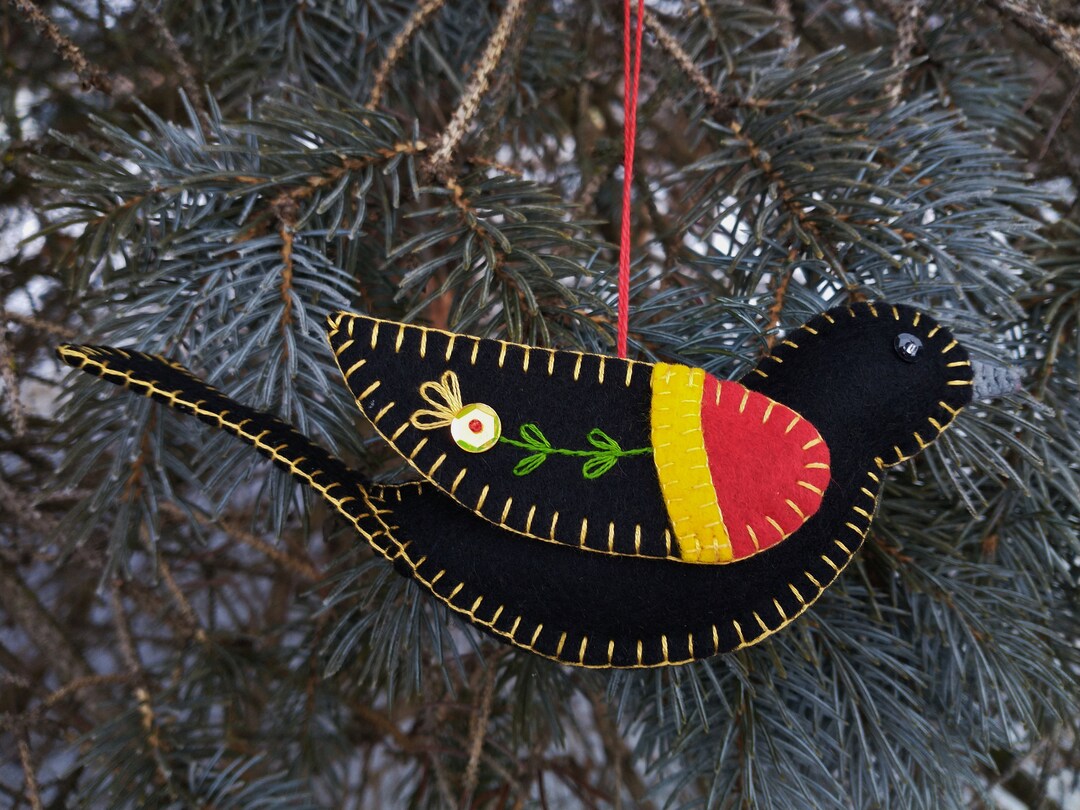 Red-wing Blackbird Ornament Sewing Pattern - Etsy