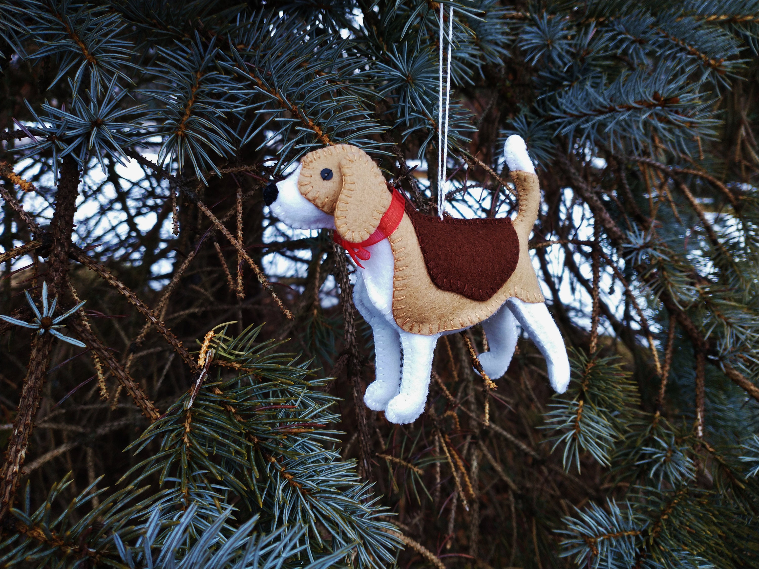 Sewing Pattern Download for Three Dimensional Felt Beagle Ornament - Etsy