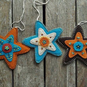 Folk Art Star Sewing Pattern PDF Download to Make Three Different Star ...