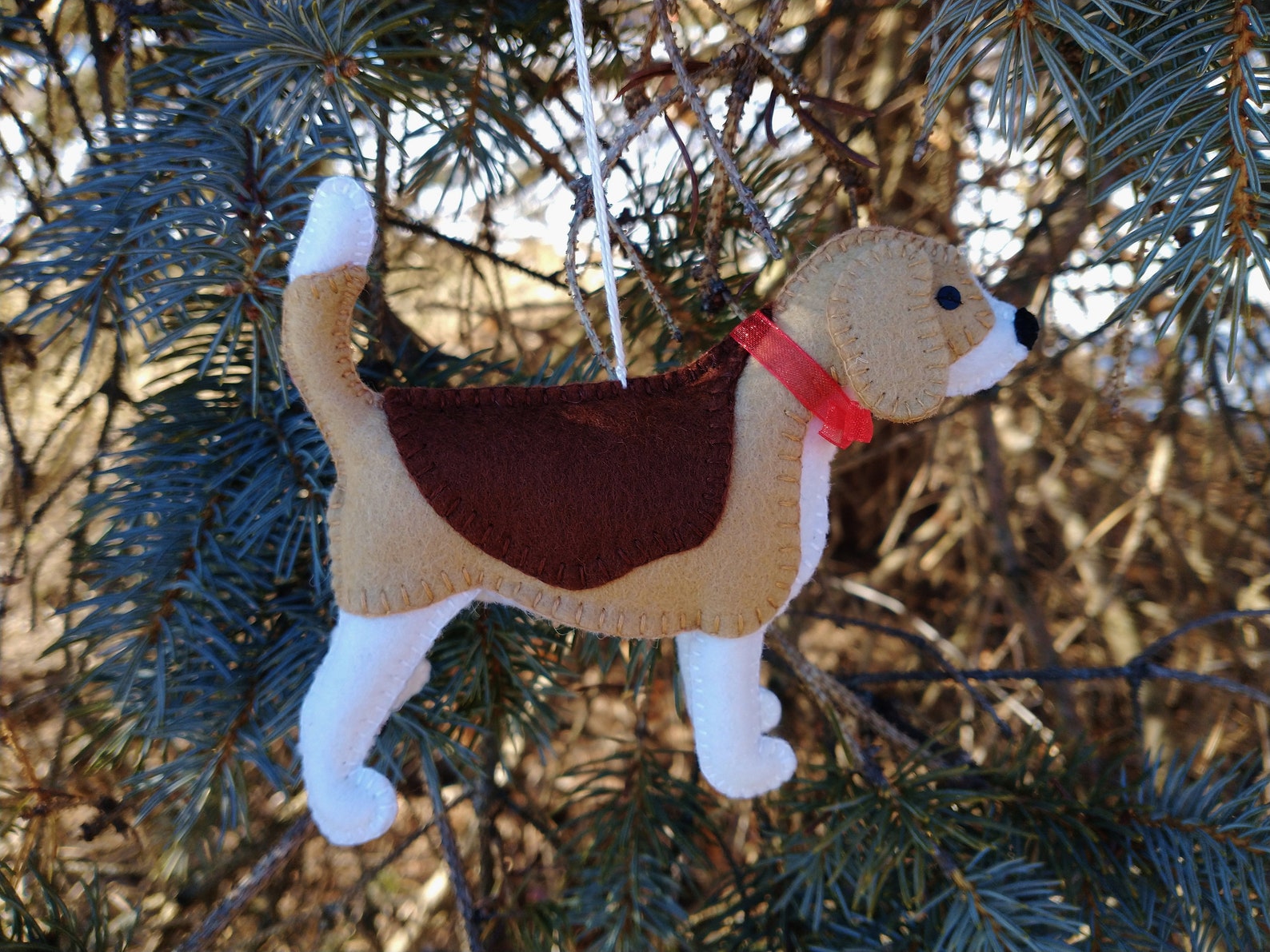 Sewing Pattern Download for Three Dimensional Felt Beagle Ornament - Etsy