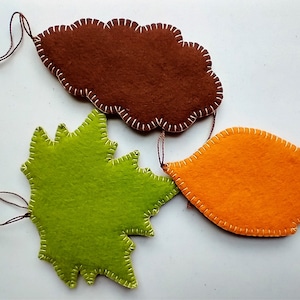 Felt Fall Leaf Ornament Sewing Pattern PDF Download - Etsy