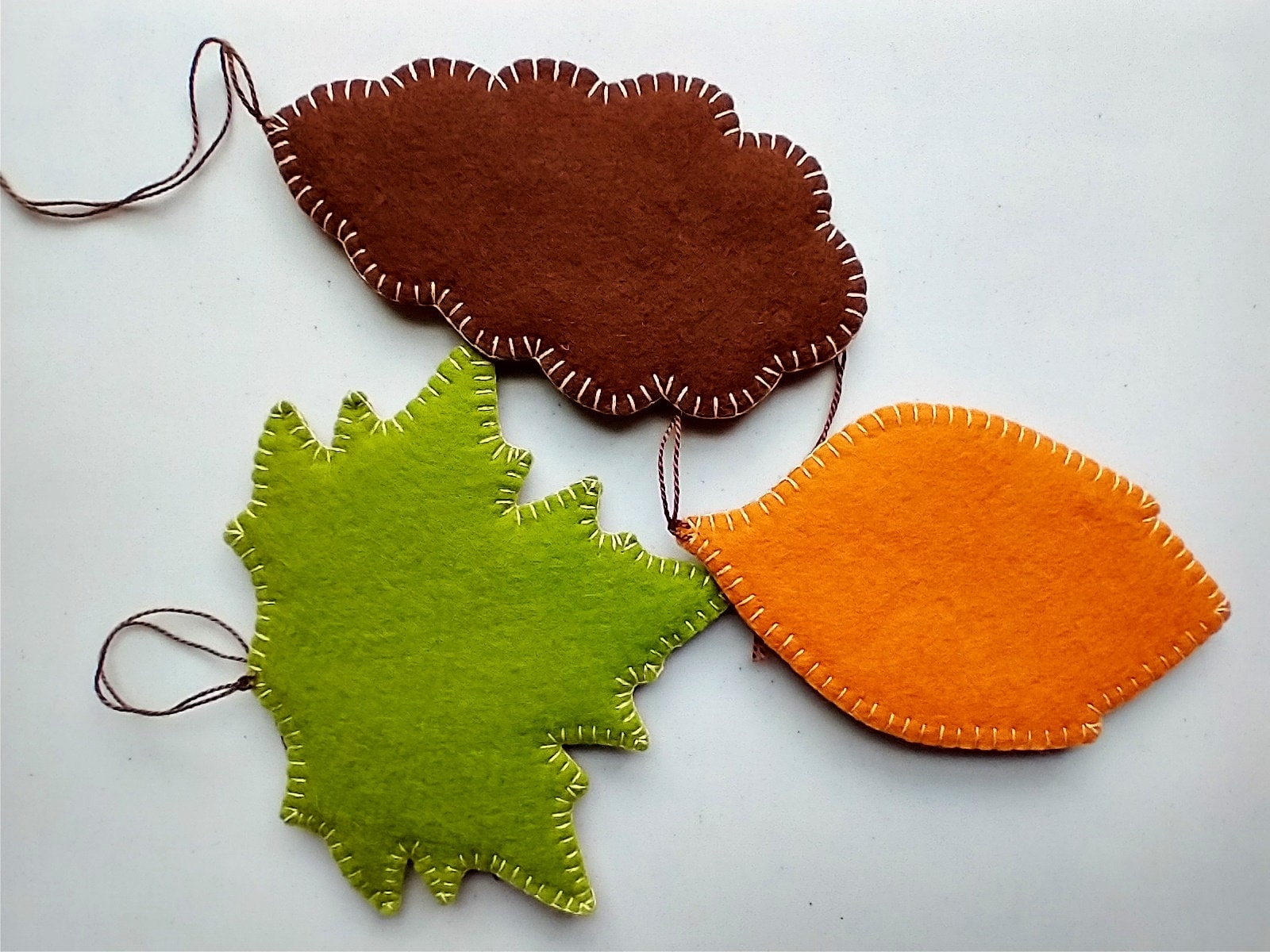 Felt Fall Leaf Ornament Sewing Pattern PDF Download - Etsy