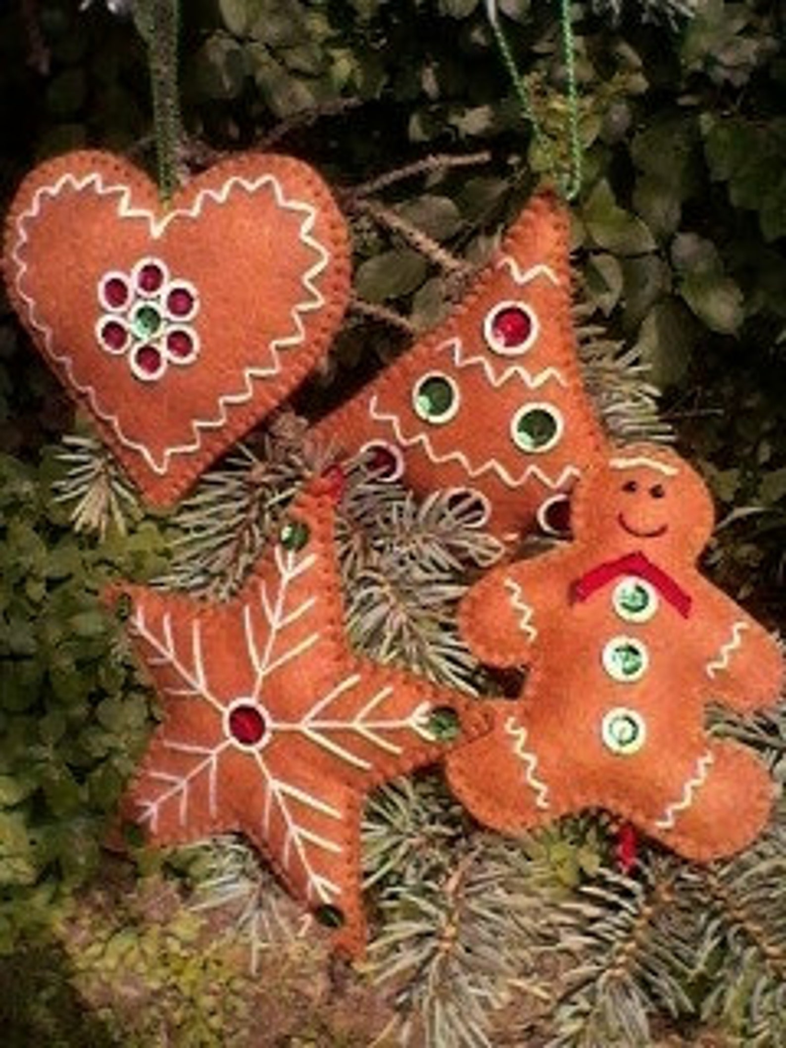 Gingerbread Ornament Sewing Pattern Christmas Tree Ornament - Etsy