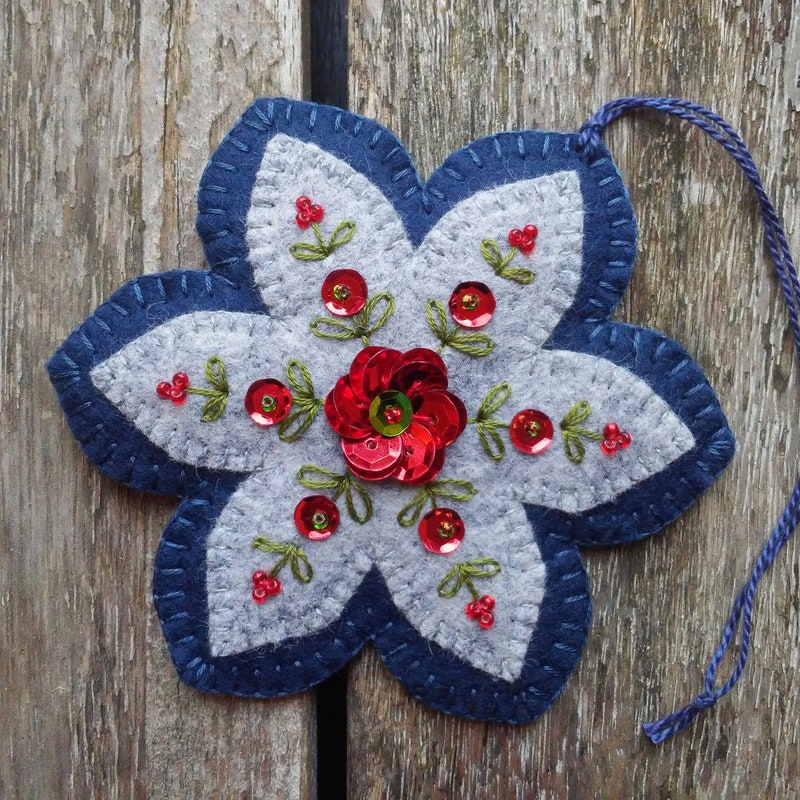 Embroidered Felt - Etsy