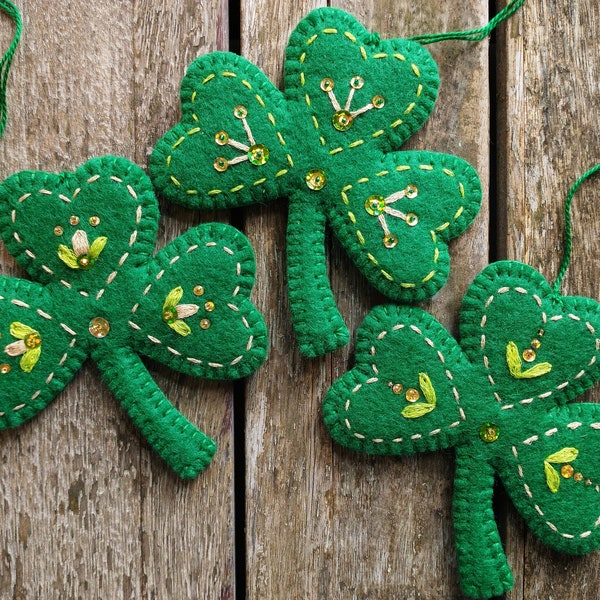 Embroidered Shamrock - Etsy