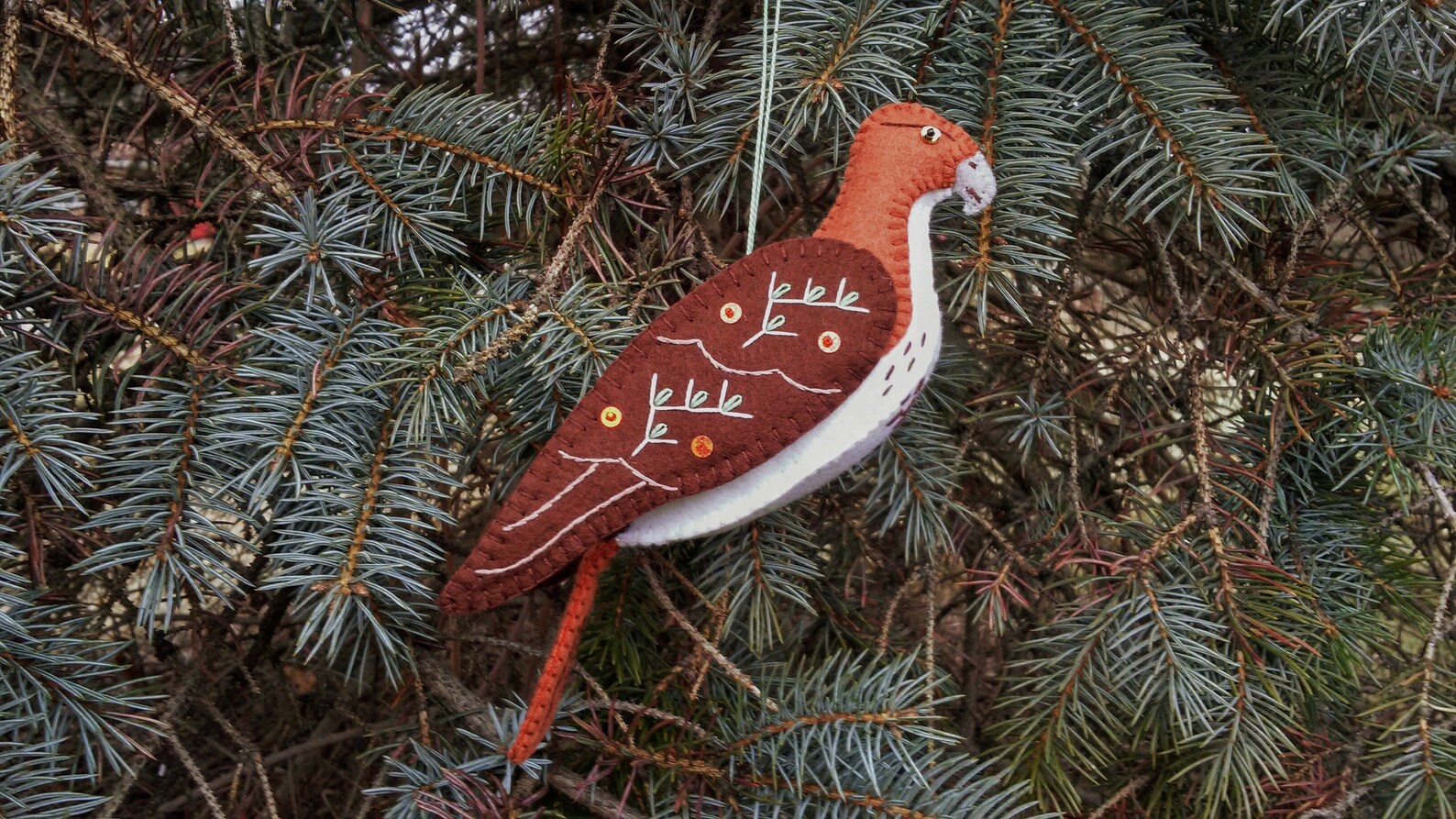 Red-tailed Hawk Wool Felt Hawk Ornament Felt Red-tailed Hawk | Etsy
