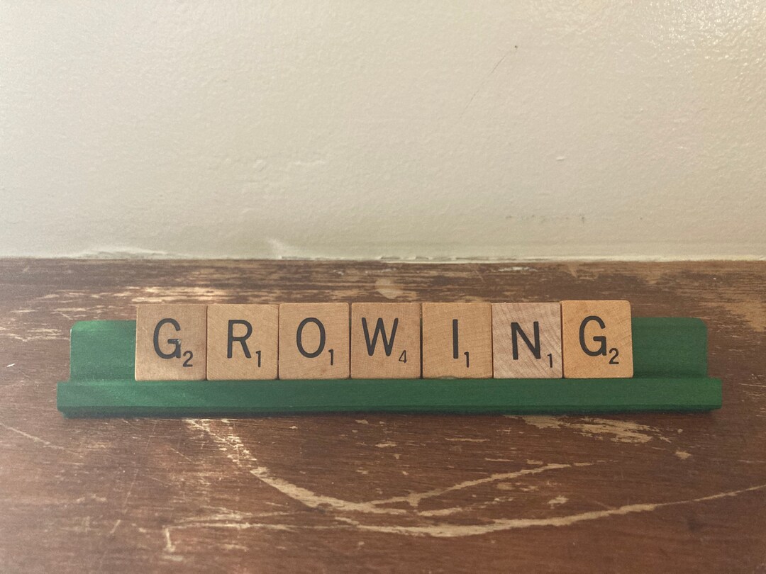 Growing Sign Made of Scrabble Tiles - Etsy
