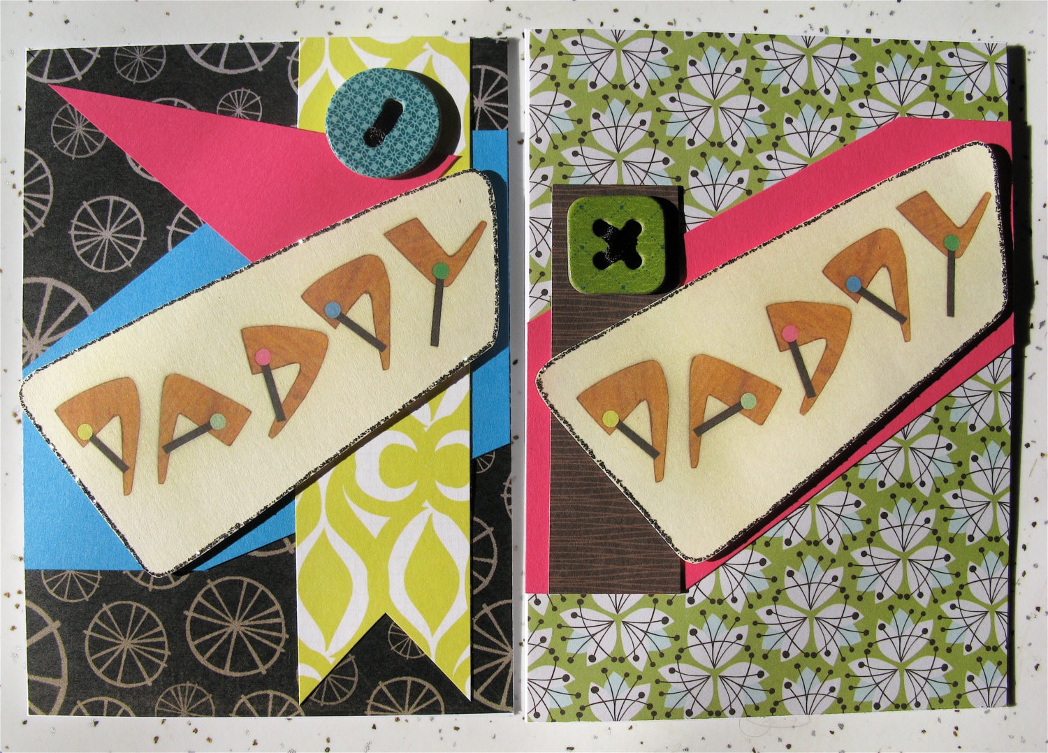 Retro Fathers Day Card Handmade * Fathers Day * Daddy Card * Fathers ...
