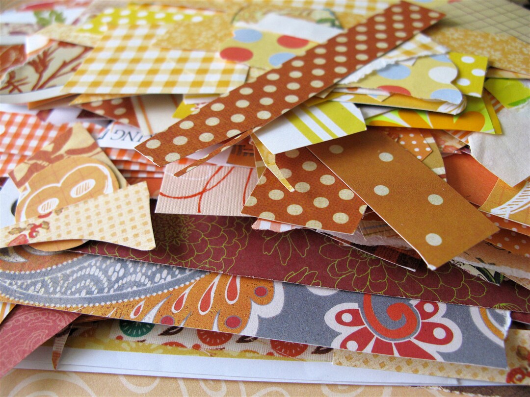 Orange Scrap Paper * Orange Scrapbook Paper Pack * Shades of Orange and ...