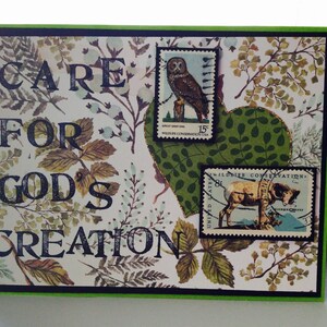 Earth Day Card Handmade * Care for Gods Creation Card * Environmental ...