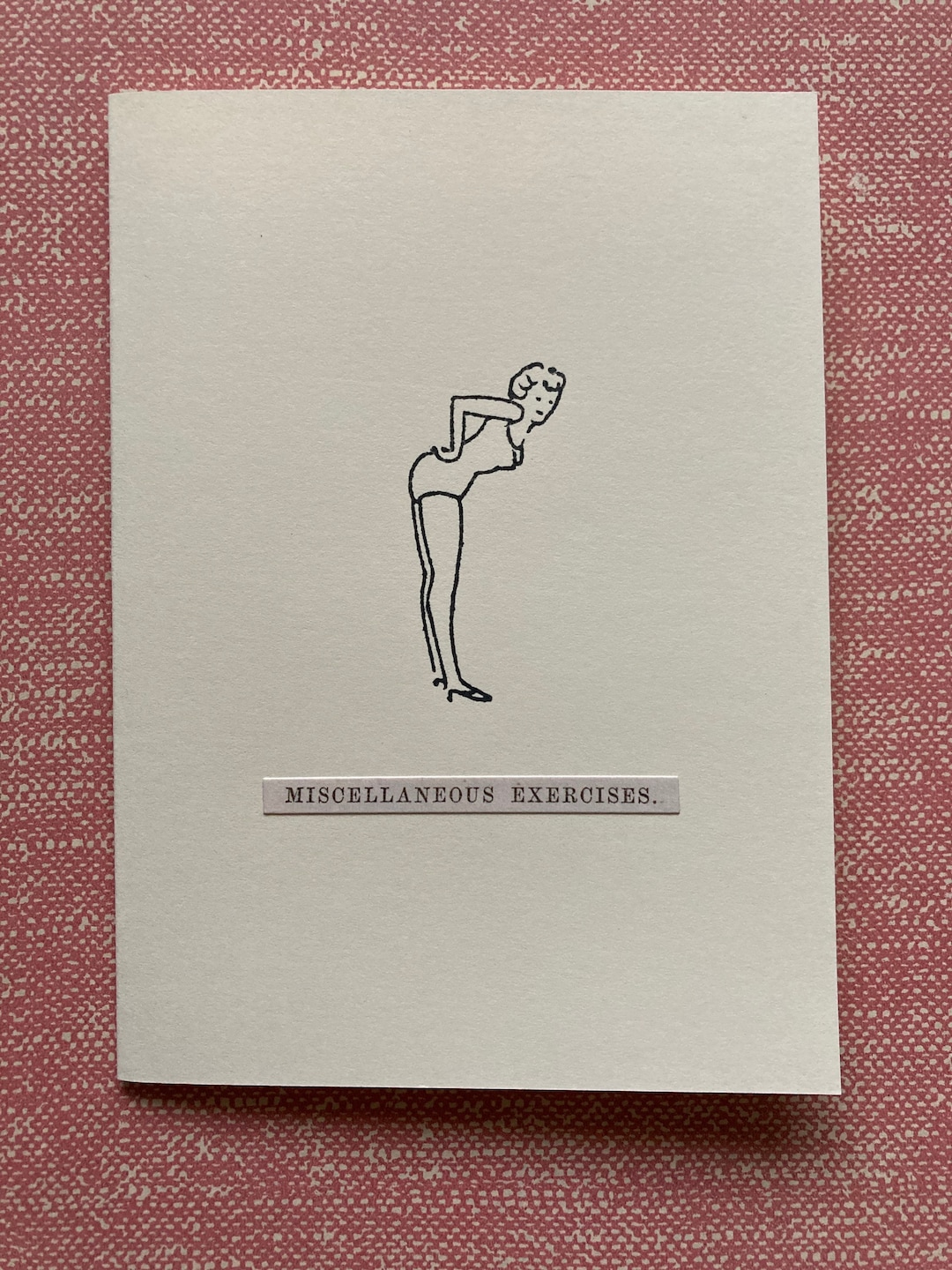 Funny Exercise Card - Etsy