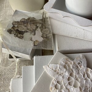 White Artist Mystery Box | Vintage Inspired White Art Supplies | Junk ...