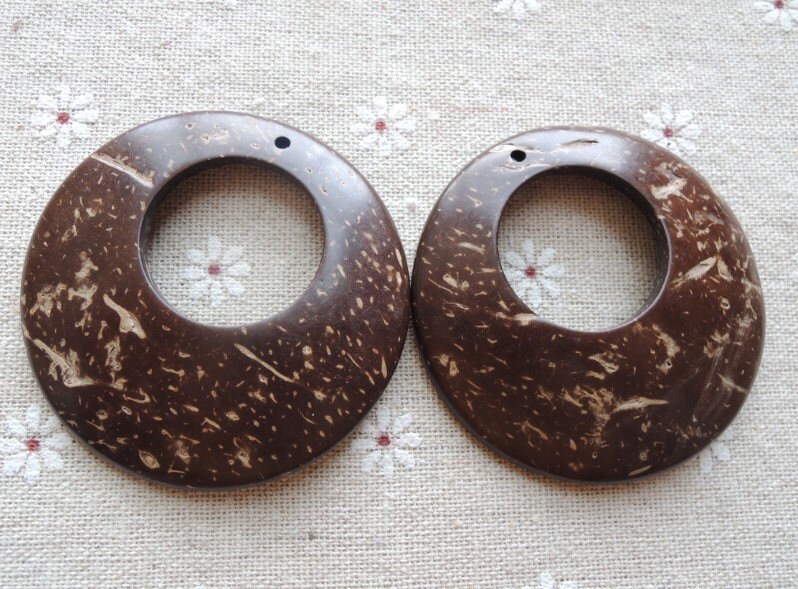 8pcs 56mm Natural Coconut Ring With Big Hole W653 | Etsy