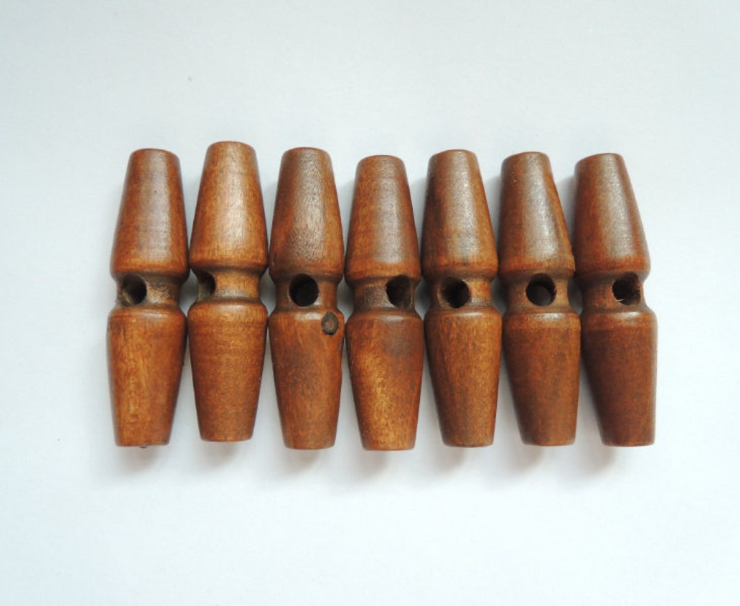 8pcs 49x13mm Wood Toggle Button One Holes W948 - Etsy
