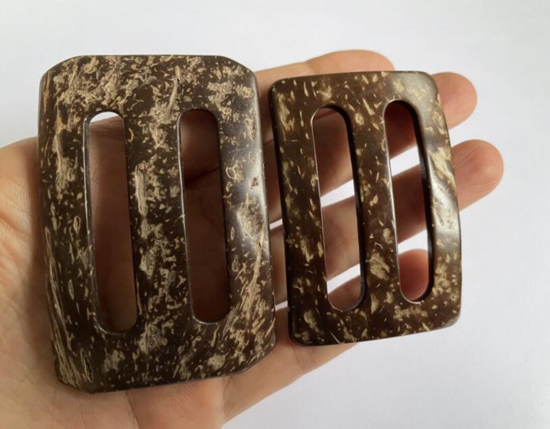 4pcs 60x39mm/70x44mm Rectangle Coconut Shell Buckle Coconut - Etsy UK