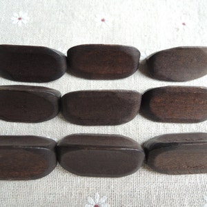 8pcs 35x18mm Brown Triangular Prism Wood Beads (W814) - Etsy