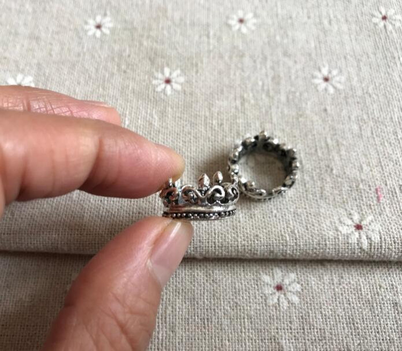 6pcs 16x10mm Antique Sliver Cone Crown A499 - Etsy