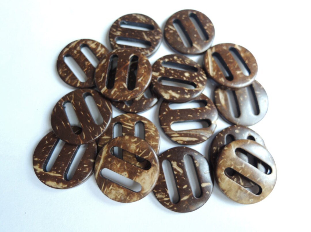 20 Pcs 25mm Natural Coconut Shell Buckle Coconut Button Brown W833 - Etsy